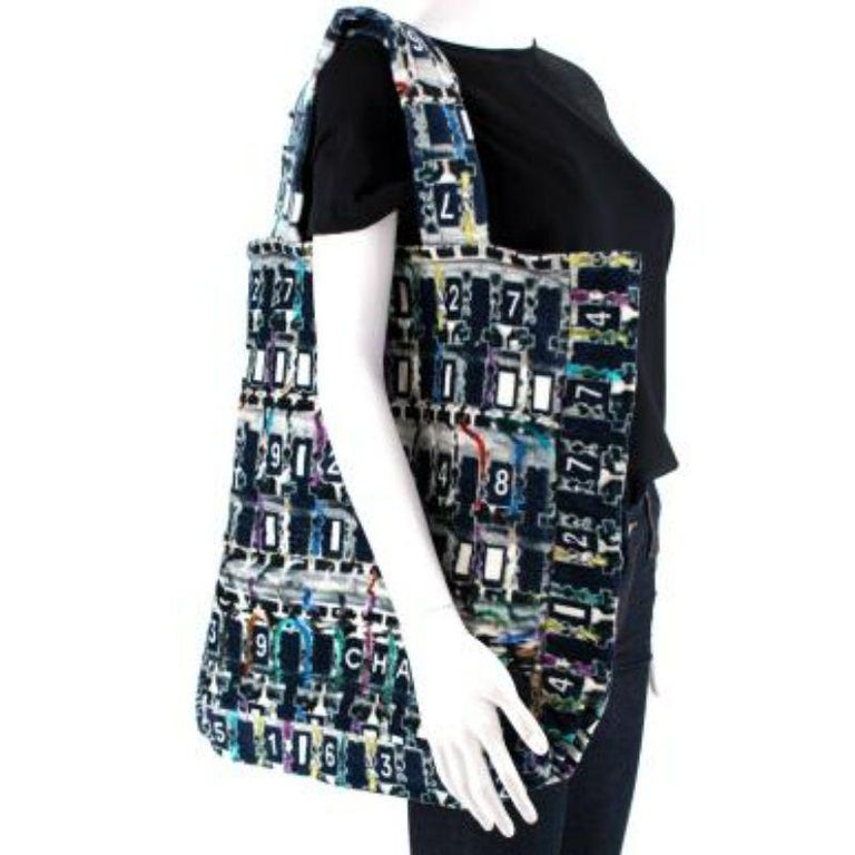 Navy XL Terry Beach Tote For Sale at 1stDibs