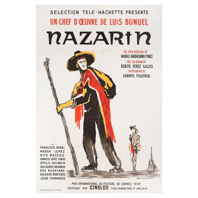 Nazarin 1959 French Half Grande Film Poster For Sale at 1stDibs