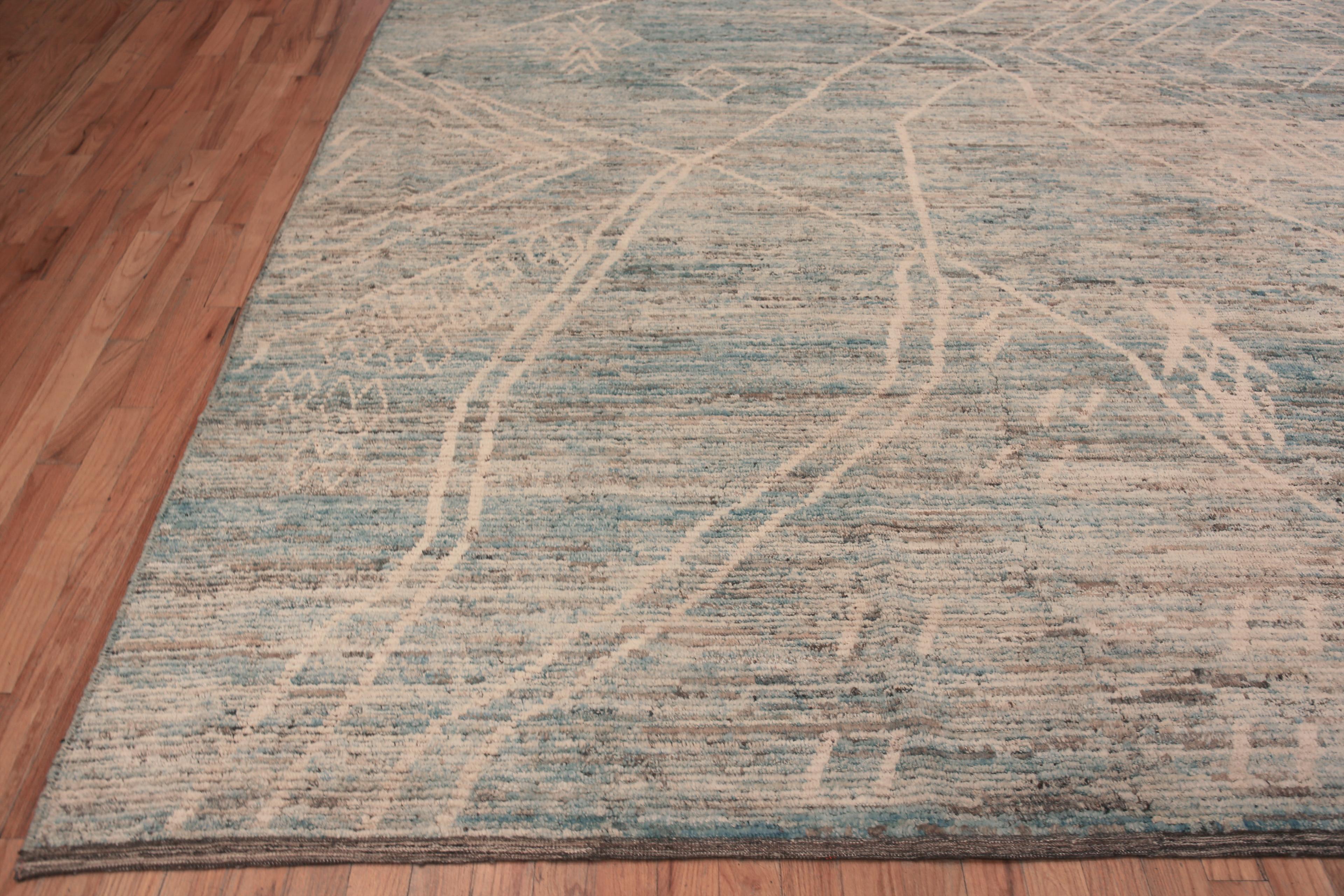 Nazmiyal Collection Abstract Tribal Geometric Design Modern Rug 10'5" x ...