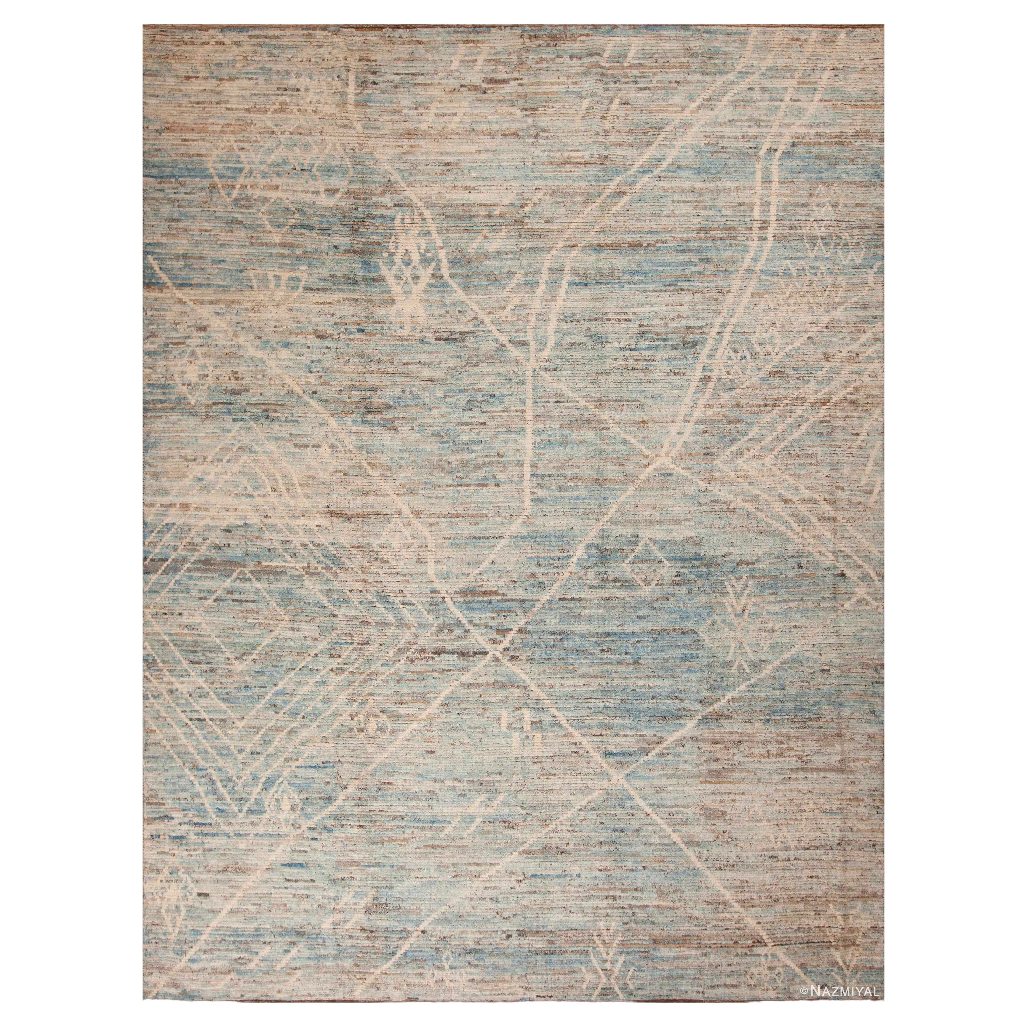 Nazmiyal Collection Modern Flatwoven MCM Swedish Design Kilim Rug 10' x ...