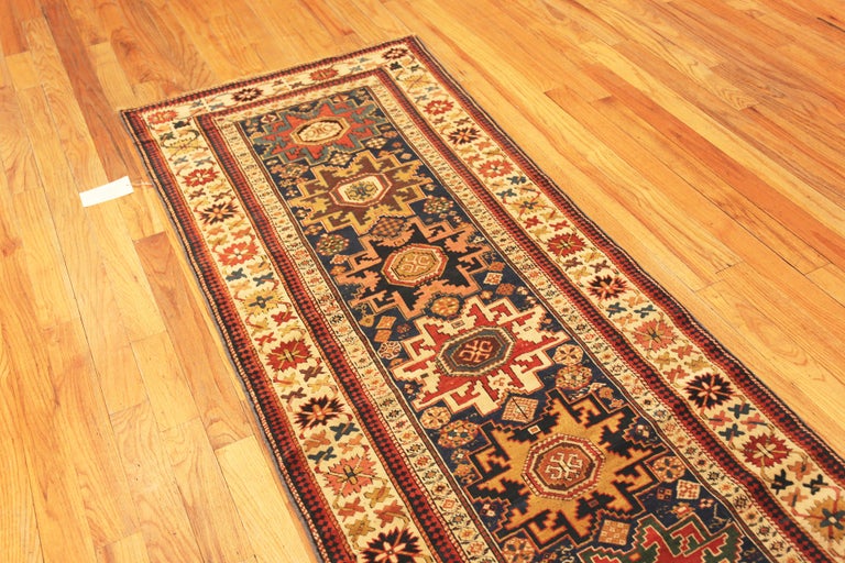 Nazmiyal Collection Antique Caucasian Kazak Runner. 3 ft x 11 ft For ...
