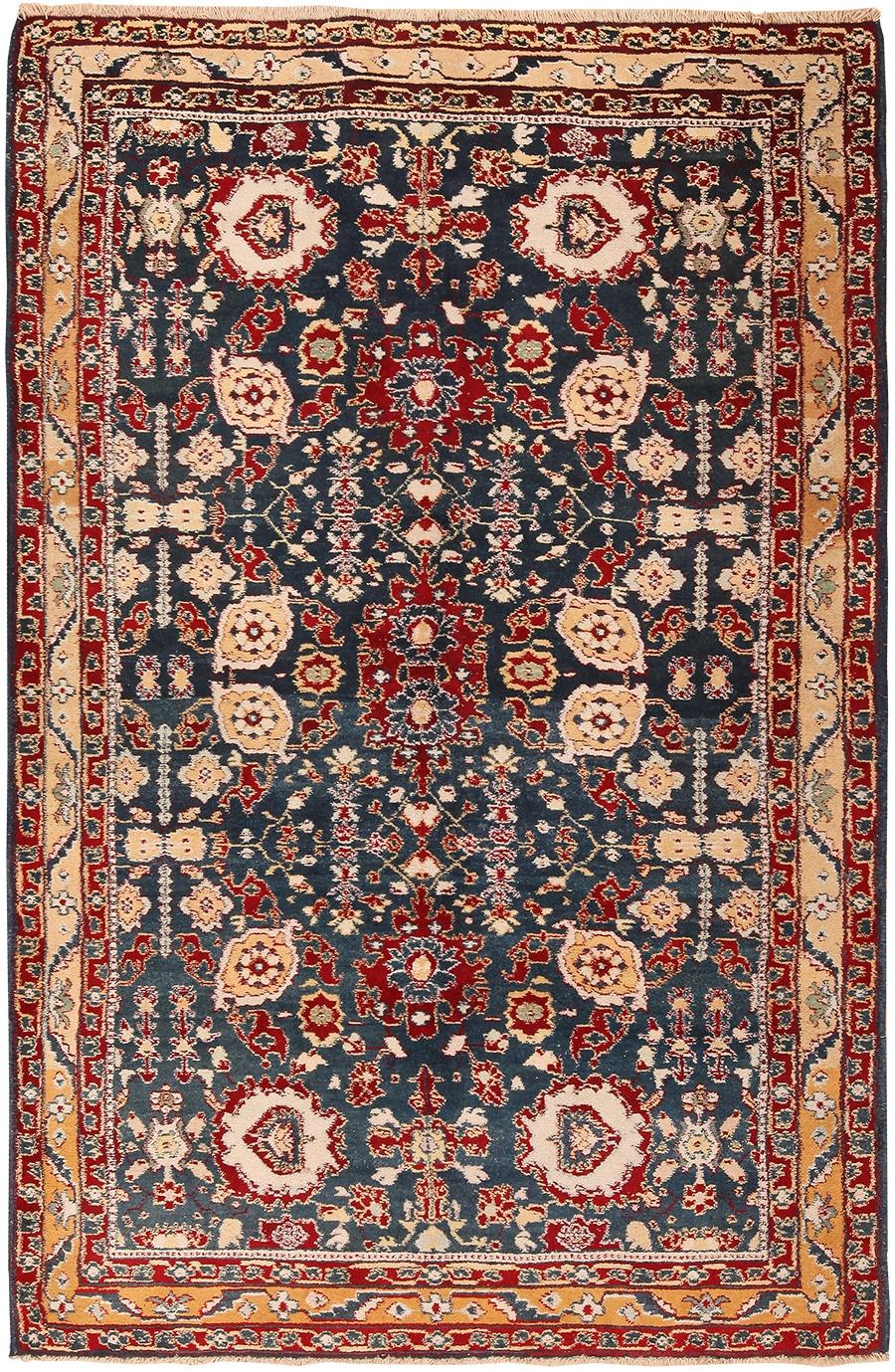 Nazmiyal Collection Antique Indian Agra Rug. 5 ft x 7 ft 6 in For Sale ...