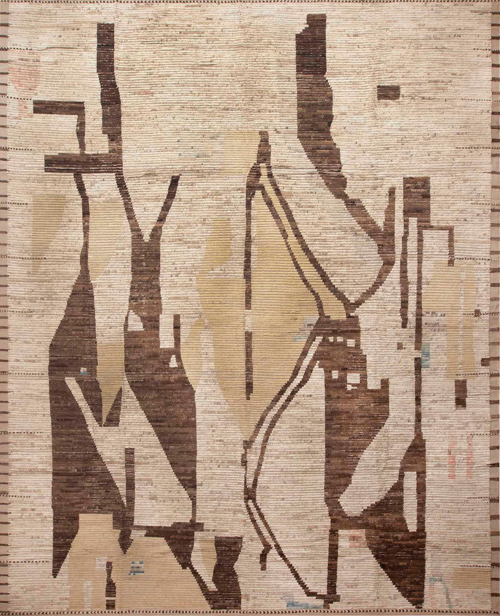 Nazmiyal Collection Artistic Abstract Earthy Tribal Modern Rug 13'7" x ...