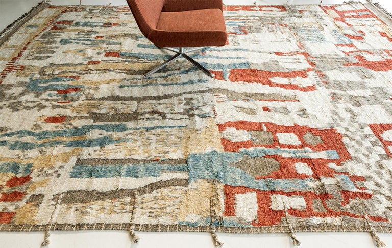 Nazmiyal Collection Colorful Modern Boho Chic Rug. 10 ft 1 in x 14 ft 4 ...
