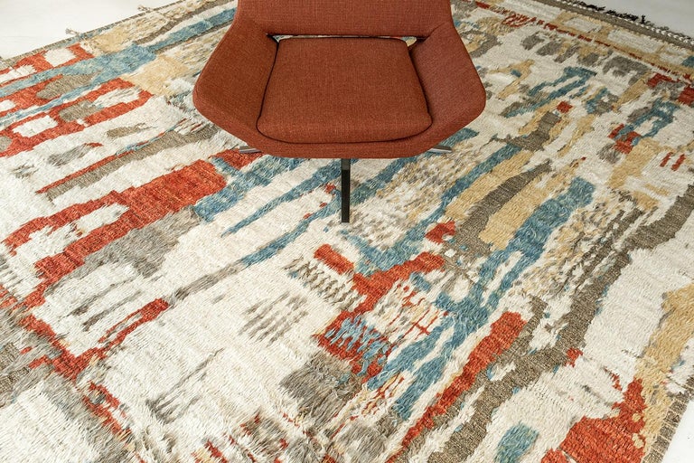 Nazmiyal Collection Colorful Modern Boho Chic Rug. 10 ft 1 in x 14 ft 4 ...