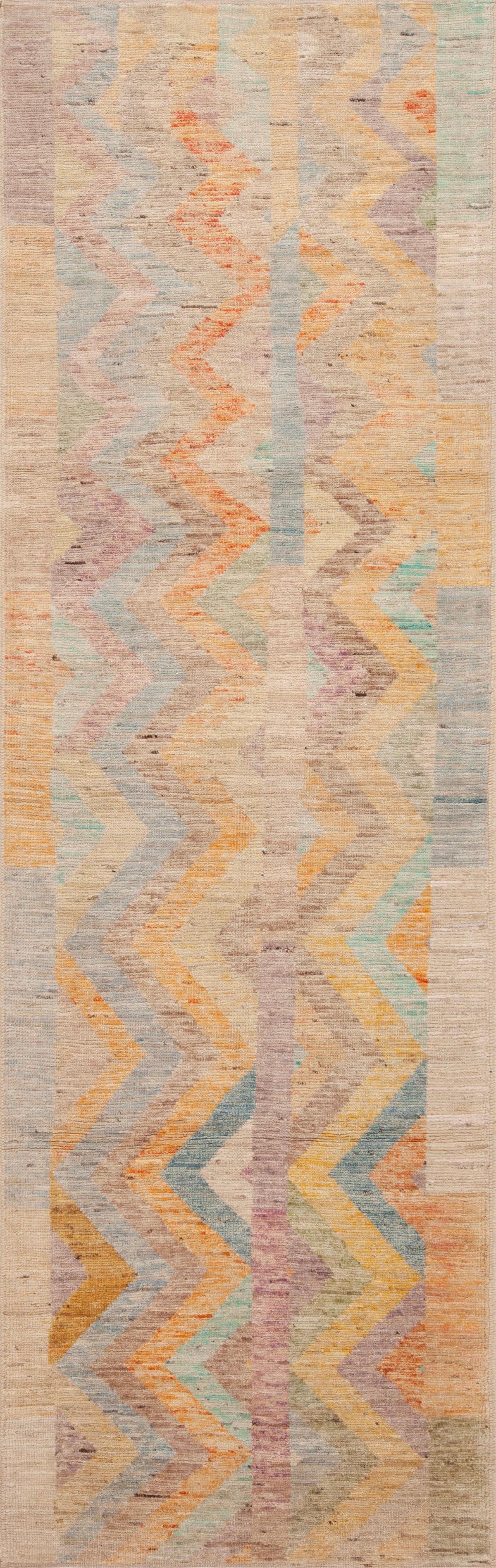 Nazmiyal Collection Colorful Tribal Geometric Chevron Runner Rug 3' x 9 ...