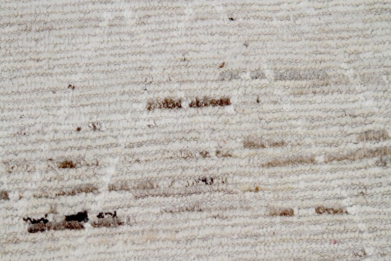 Nazmiyal Collection Cream Modern Moroccan Style Rug 10 ft 5 in x 14 ft ...