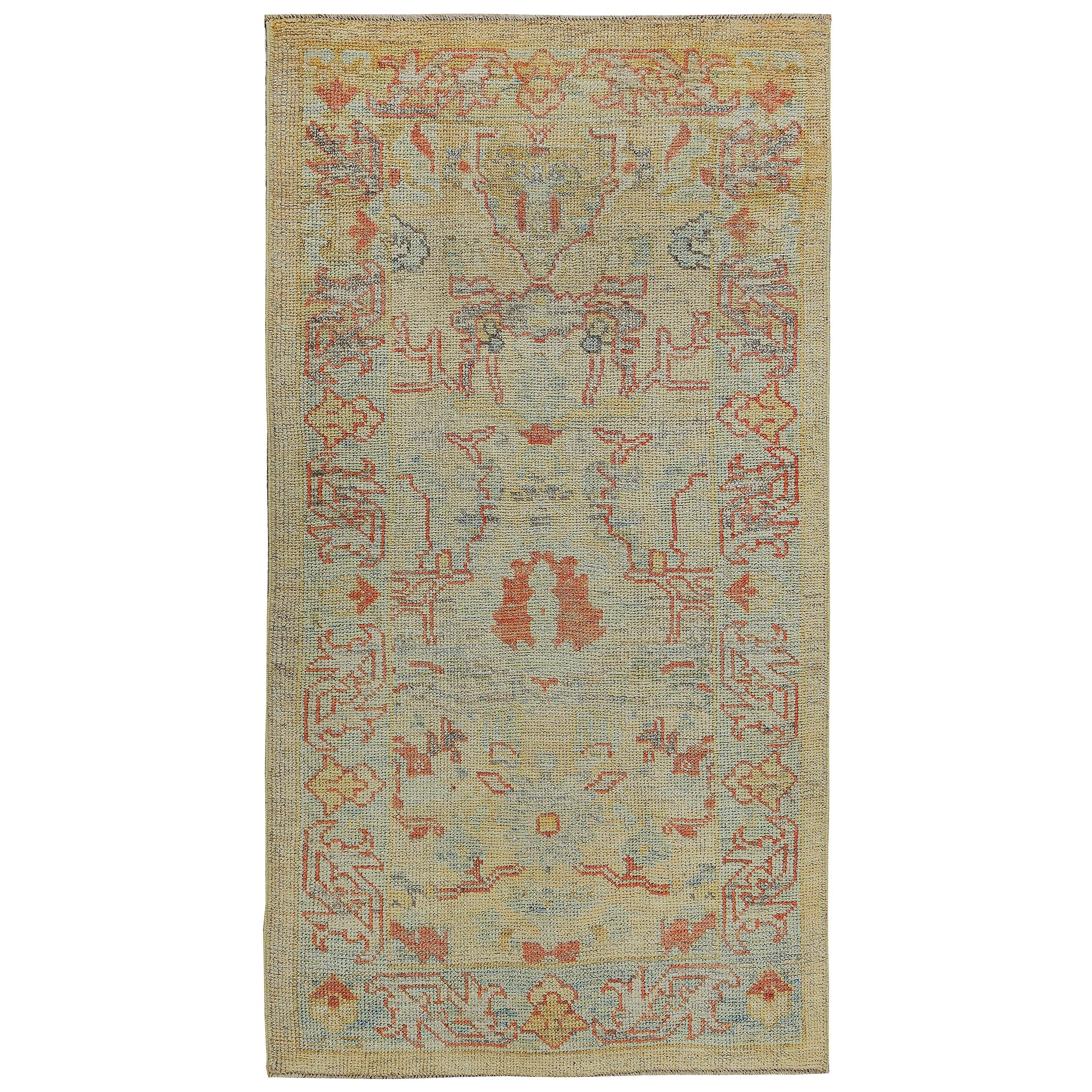 Nazmiyal Collection Geometric Modern Turkish Oushak Rug 5 ft 4 in x 6 ...