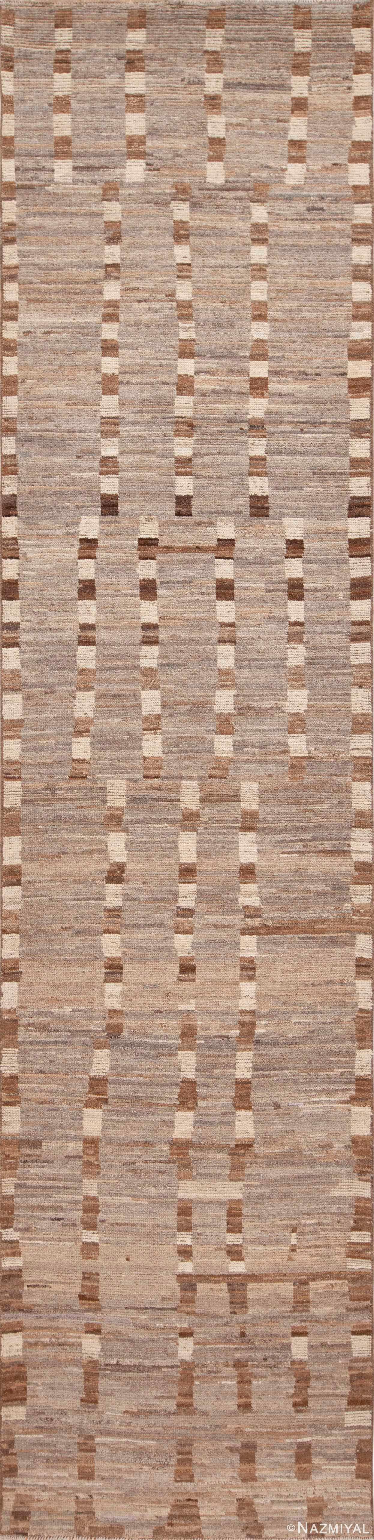 Nazmiyal Collection Earthy Geometric Modern Hallway Runner Rug 3'3" x ...
