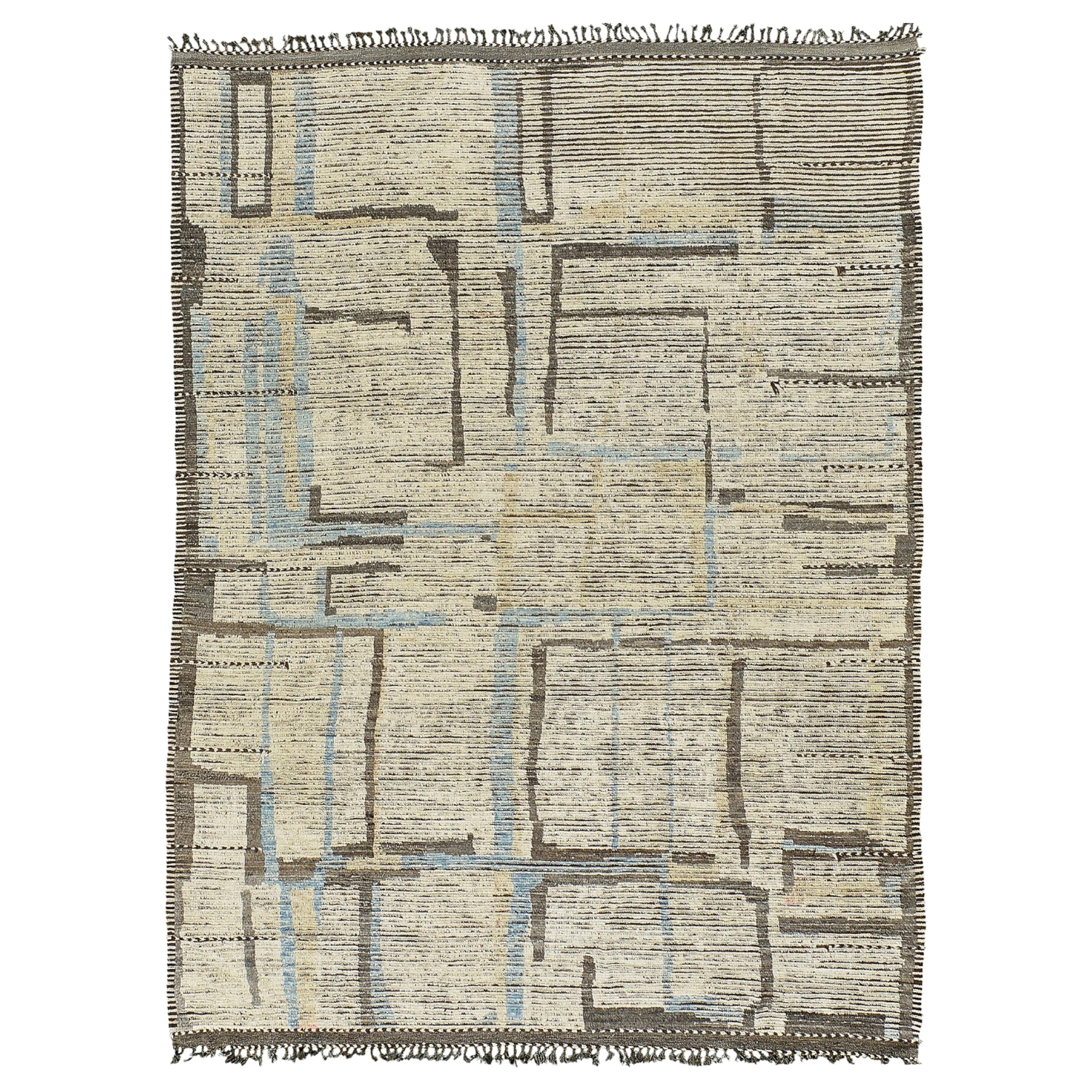 Nazmiyal Collection Brownstone Modern Distressed Rug. 13 ft 5 in x 19 ...