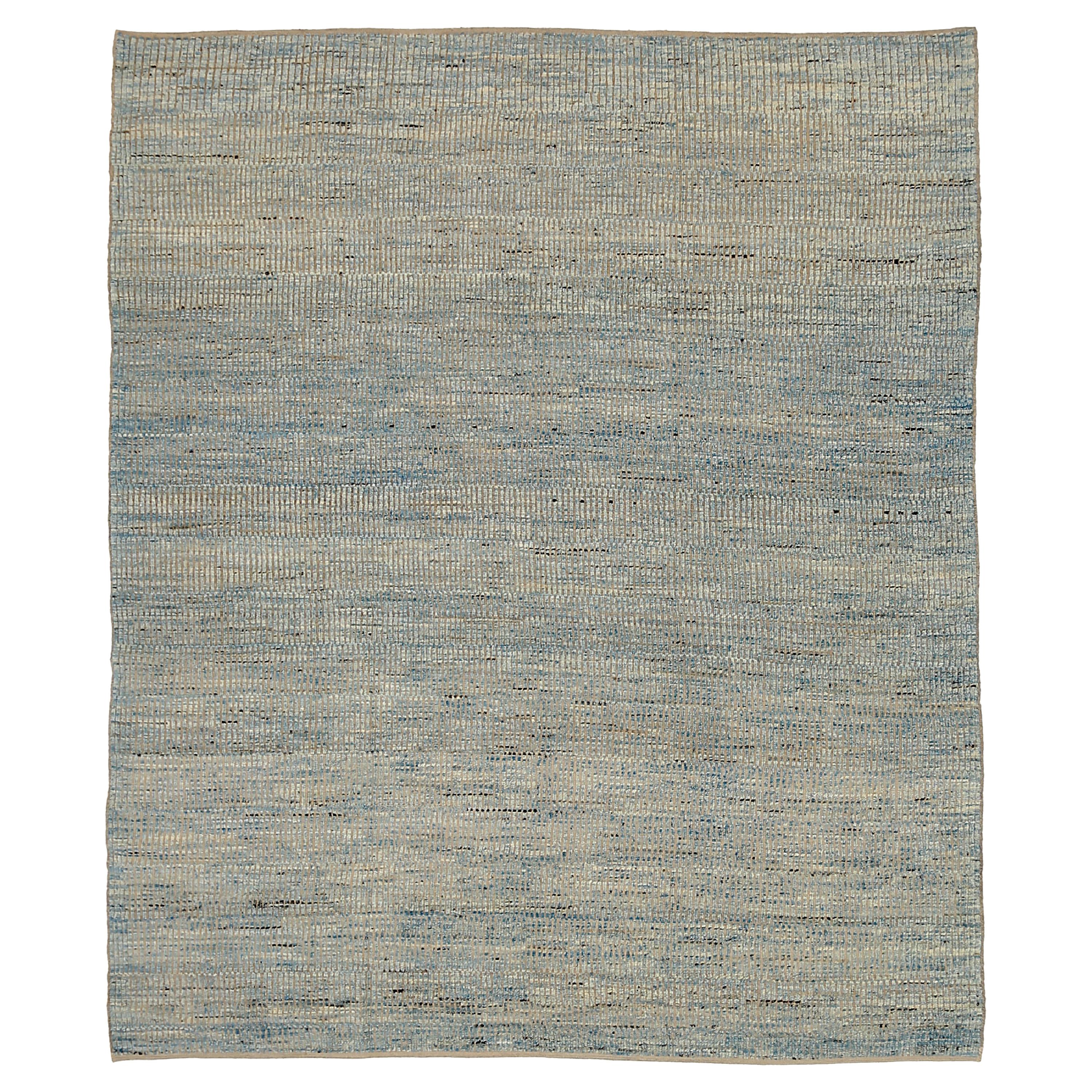 Nazmiyal Collection Ivory Textured Modern Distressed Rug 9 ft 2 in x 11 ...