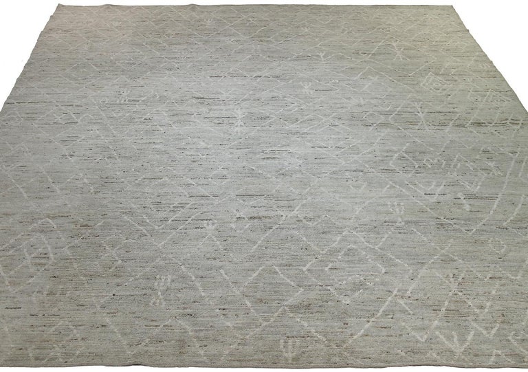 Nazmiyal Collection Large Grey Tribal Modern Moroccan Style Rug. For ...