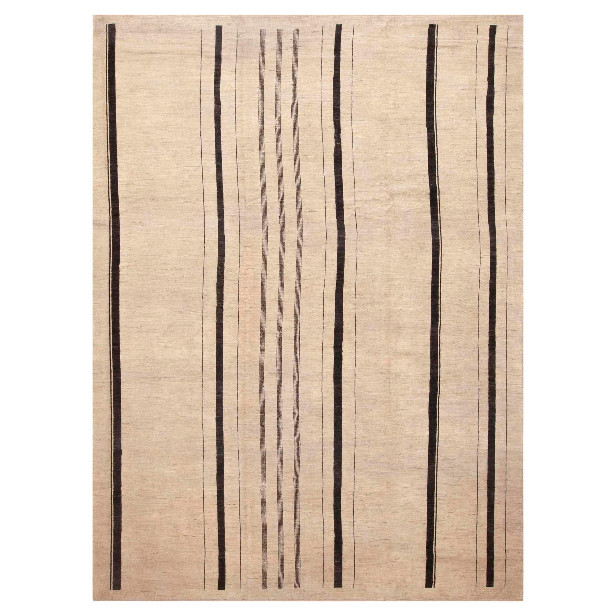 Nazmiyal Collection Neutral Earthy Brown Geometric Modern Area Rug 8'8 ...