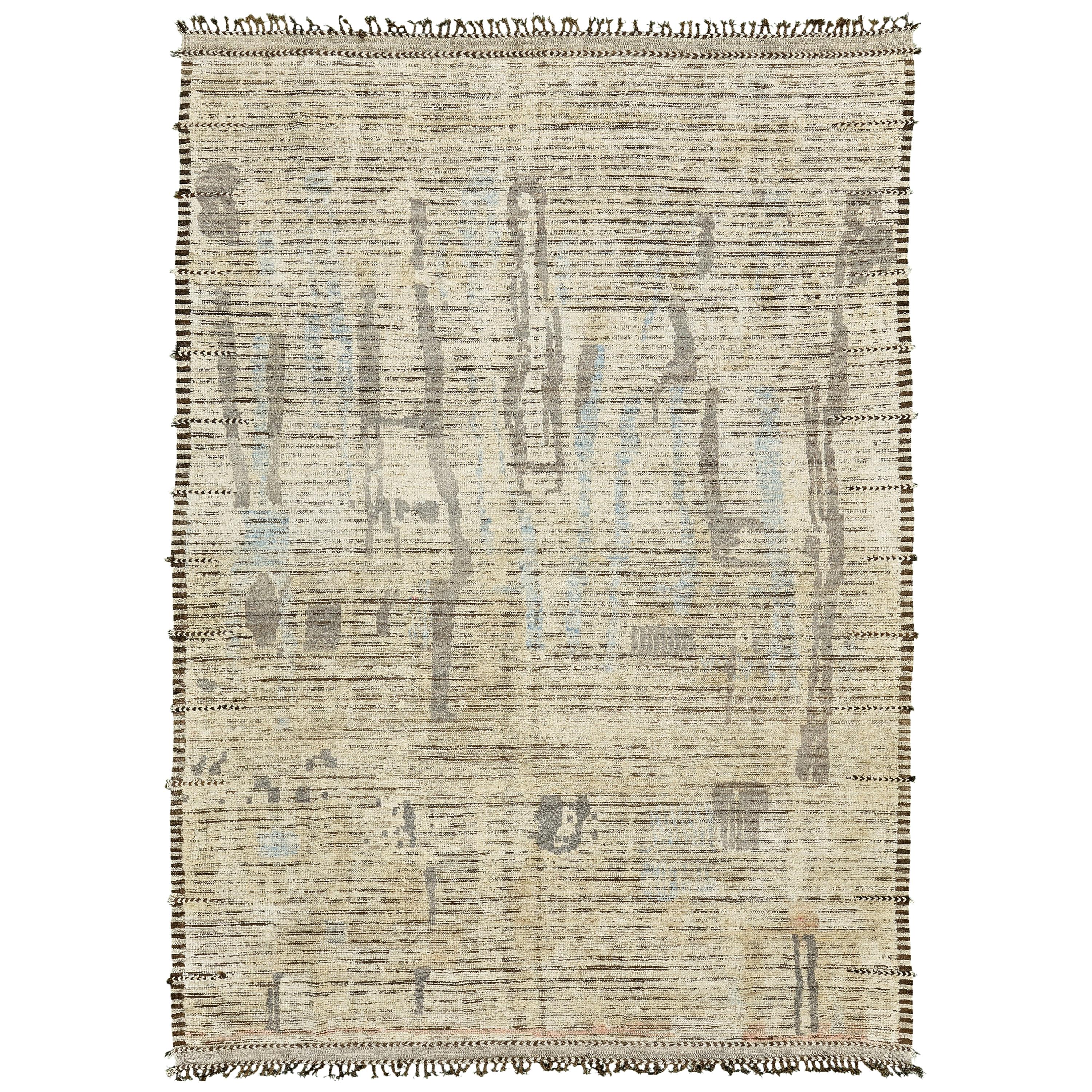 Nazmiyal Collection Mid Century Inspired Modern Area Rug 4 ft 2 in x 4 ...
