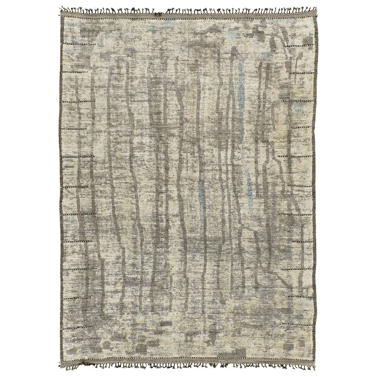 Nazmiyal Collection Modern Distressed Rug 9 ft 10 in x 14 ft 2 in For ...