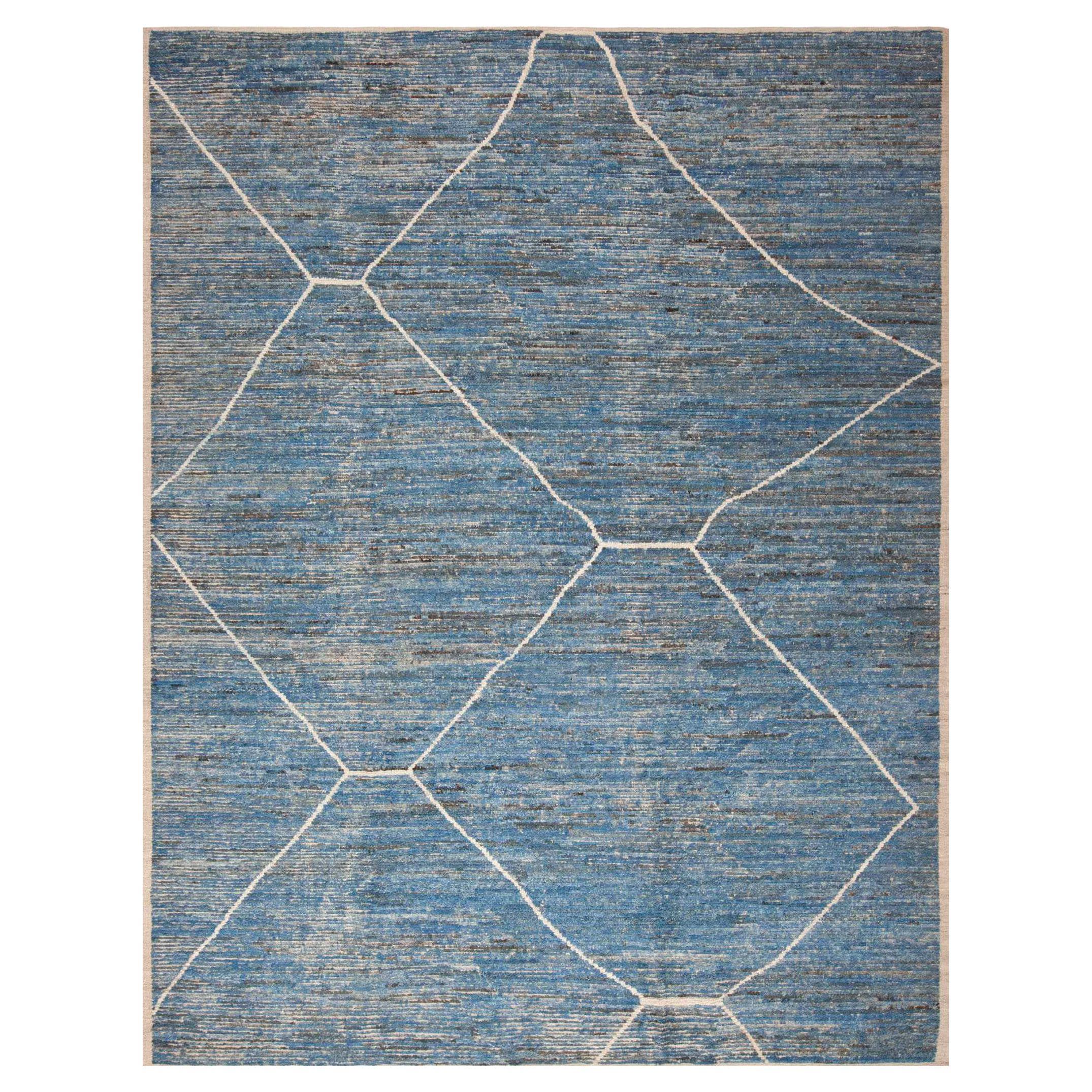 Nazmiyal Collection Ivory Cream Tribal Geometric Pattern Modern Rug 8'9 ...