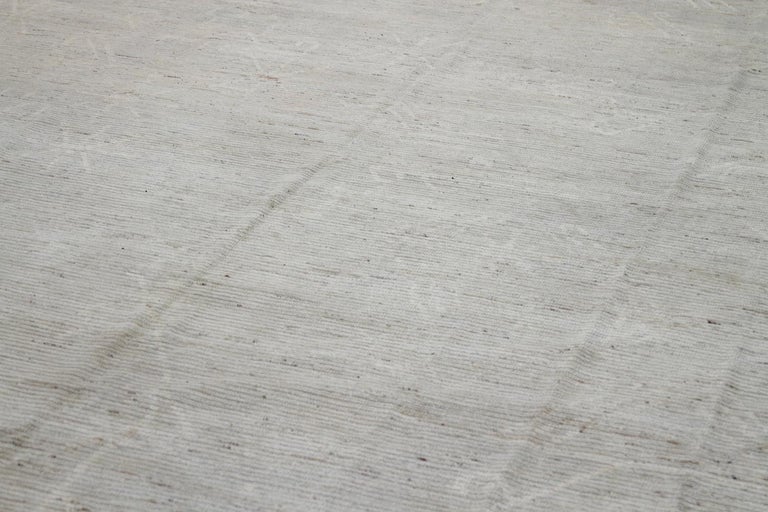 Nazmiyal Collection Soft Grey Modern Moroccan Style Rug 10 ft 2 in x 13 ...