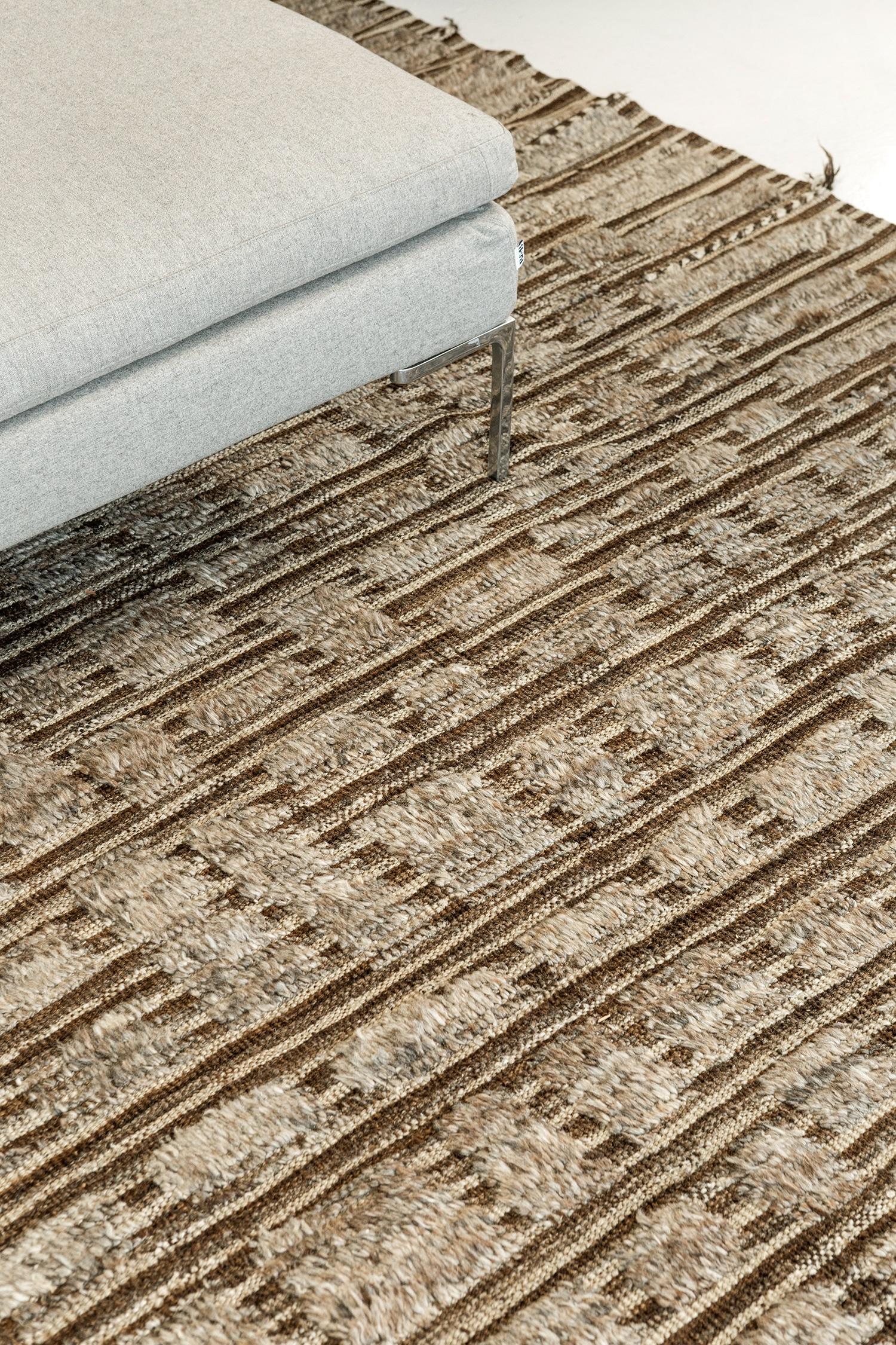 Nazmiyal Collection Textured Brown Modern Distressed Rug.10 Ft 1 in x ...