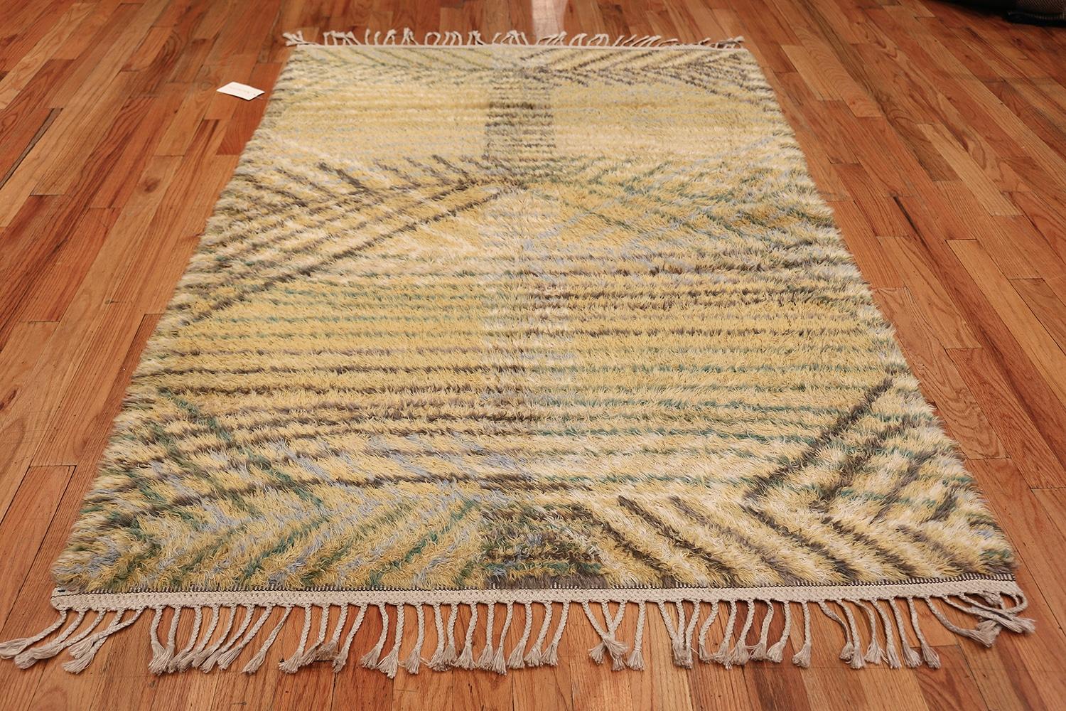 Nazmiyal Vintage Swedish Rya Rug by Marta Maas-Fjetterström. Size: 5 ft ...