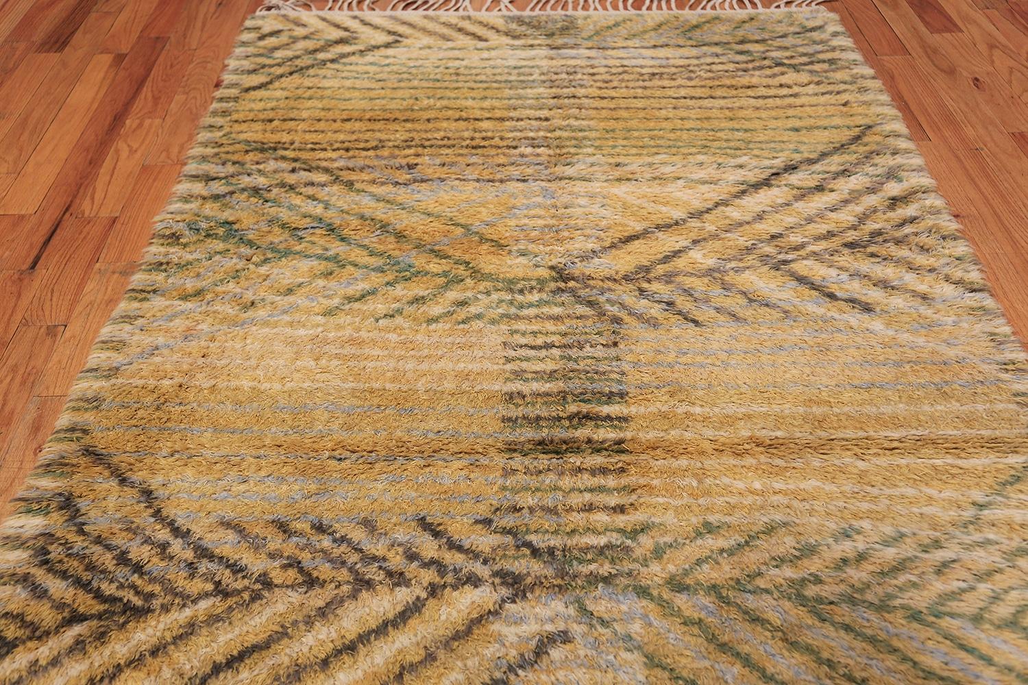 Nazmiyal Vintage Swedish Rya Rug by Marta Maas-Fjetterström. Size: 5 ft ...