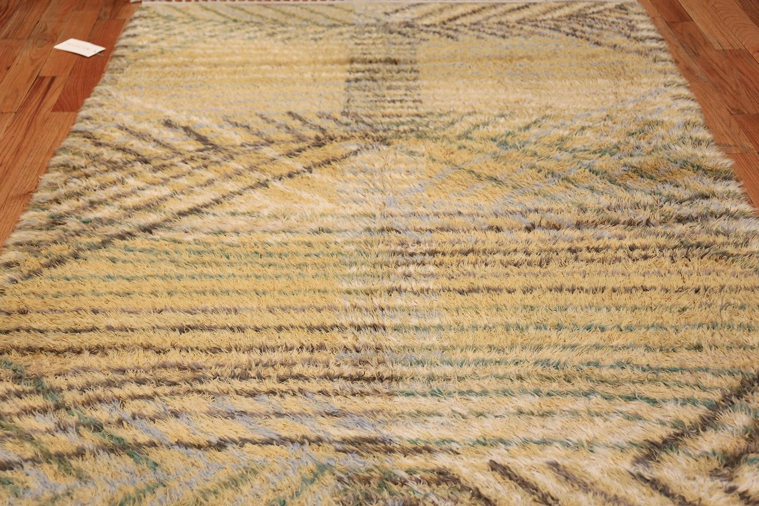 Nazmiyal Vintage Swedish Rya Rug by Marta Maas-Fjetterström. Size: 5 ft ...