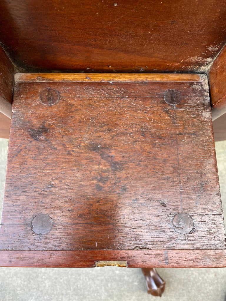 NC Ball and Claw Walnut Tea Table circa 1780 'New Bern, NC' at 1stDibs
