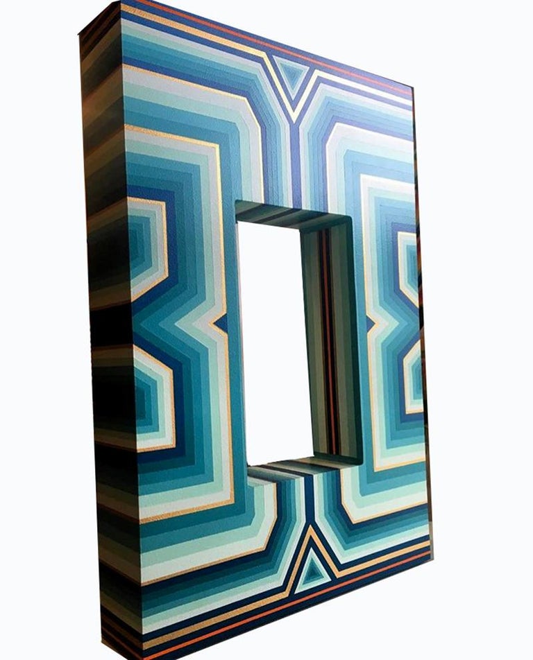 N.C. Miller - NC Miller Contemporary Hard Edge Geometric Sculpture 3-D ...
