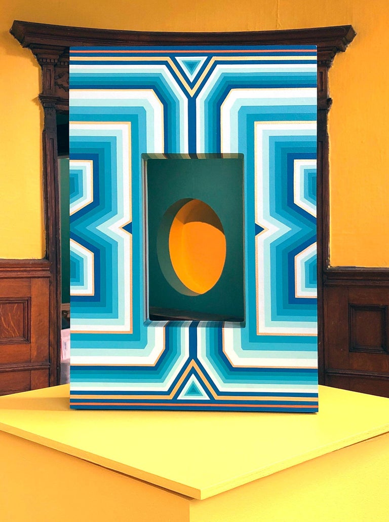 N.C. Miller - NC Miller Contemporary Hard Edge Geometric Sculpture 3-D ...