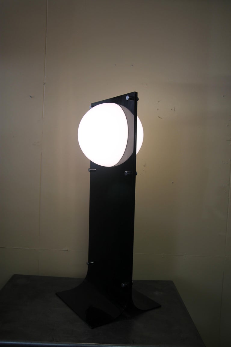 Neal Small Black Acrylic Lamp at 1stDibs | neal small lamp