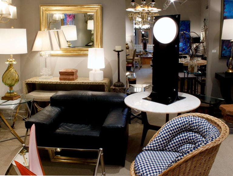 Neal Small Large Lamp in Black and White Lucite, 1960s at 1stDibs ...