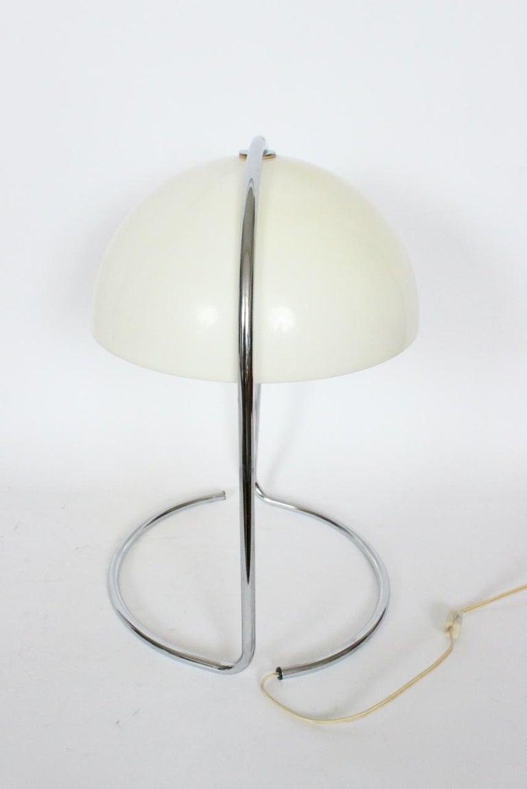 Neal Small Mushroom "Miri" Lamp with Dome Shade, 1970's For Sale at 1stDibs