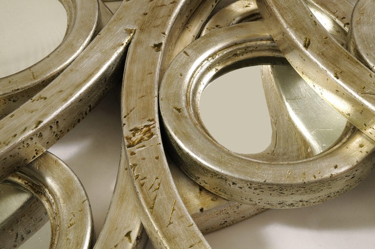 Neapoli Mirror with Silver Finish For Sale at 1stDibs