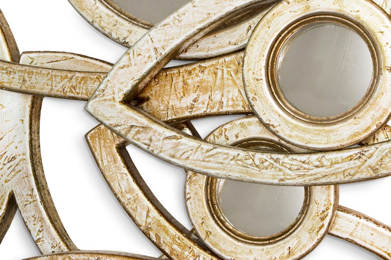 Neapoli Mirror with Silver Finish For Sale at 1stDibs