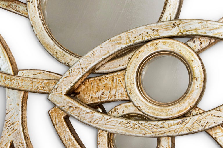 Neapoli Mirror with Silver Finish For Sale at 1stDibs