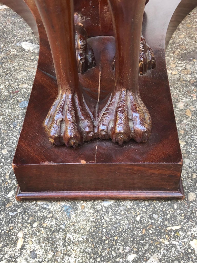 Neapolitan Art Deco Whippet Center/Dining Table with Bronze Mounts ...