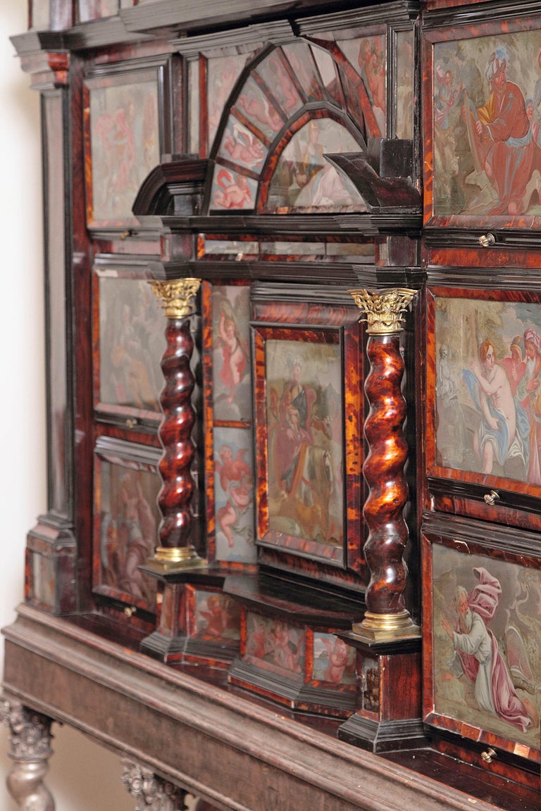 Neapolitan Baroque Cabinet of Curiosities / Tortoise and Ebony with ...