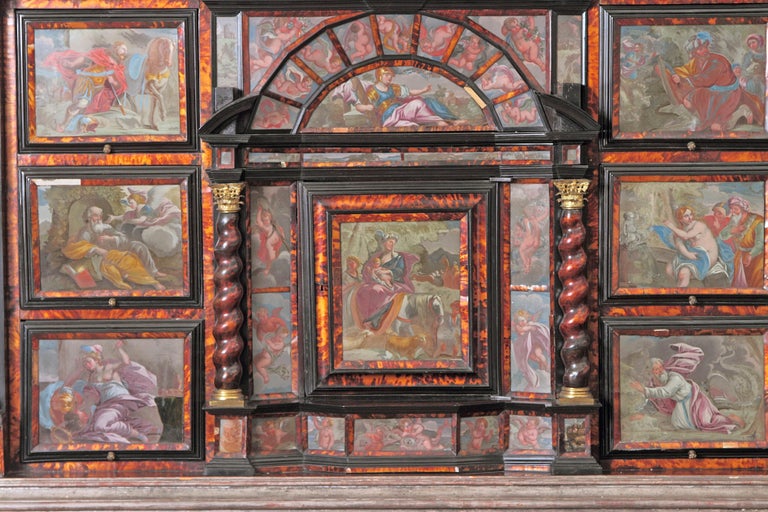 Neapolitan Baroque Cabinet of Curiosities / Tortoise and Ebony with ...