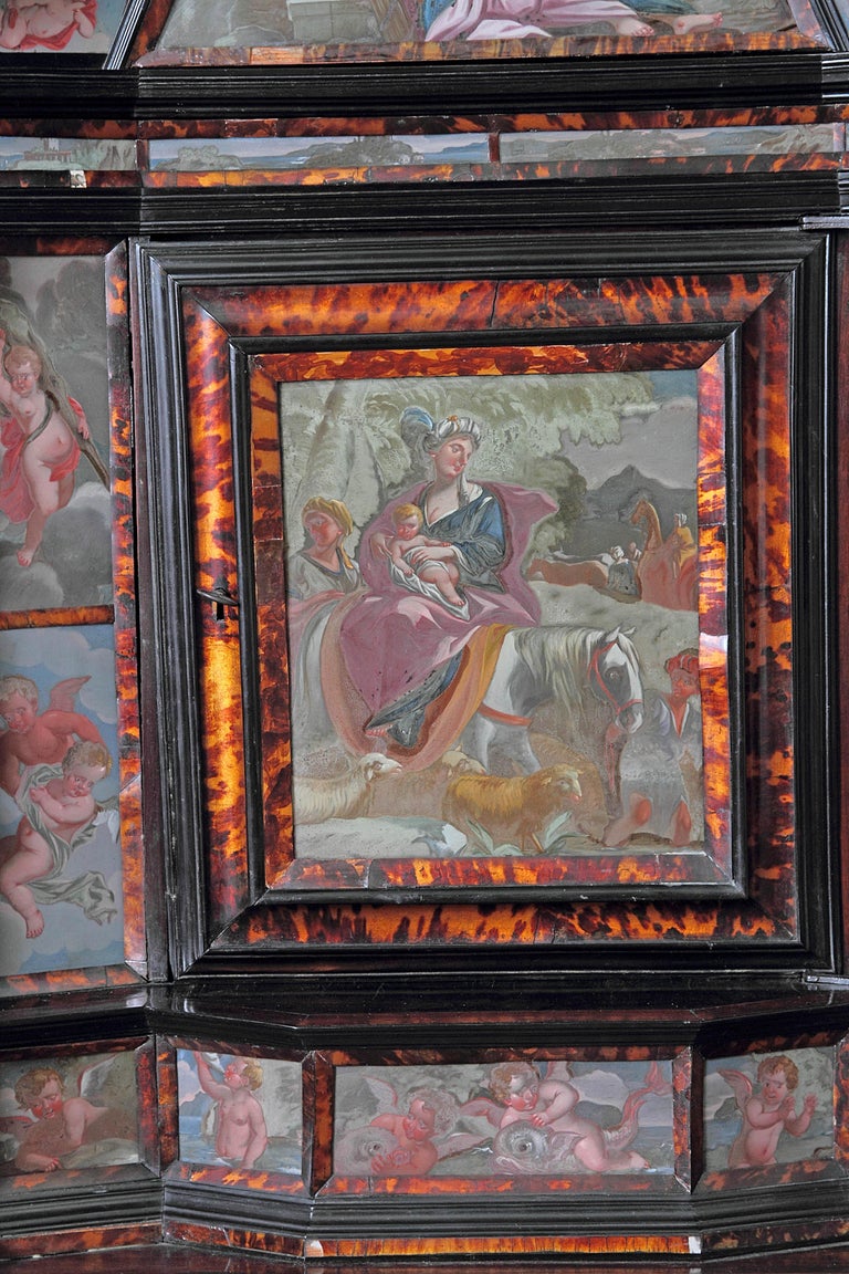 Neapolitan Baroque Cabinet of Curiosities / Tortoise and Ebony with ...
