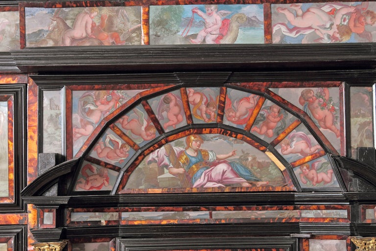 Neapolitan Baroque Cabinet of Curiosities / Tortoise and Ebony with ...