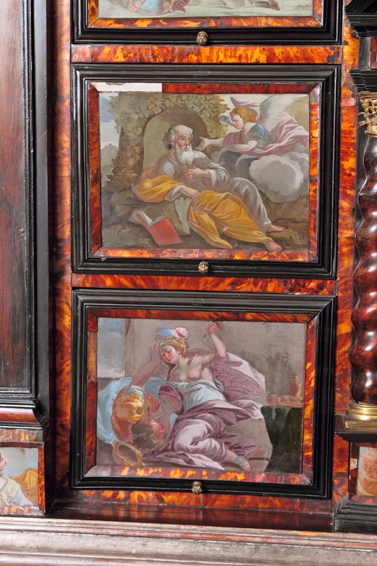Neapolitan Baroque Cabinet of Curiosities / Tortoise and Ebony with ...