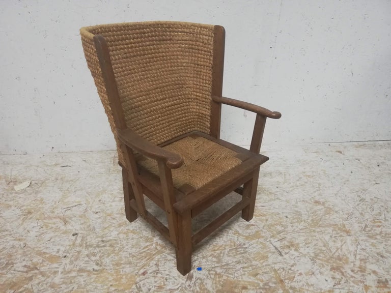 Near Matching Pair of Arts and Crafts Small and Large Children's Orkney ...