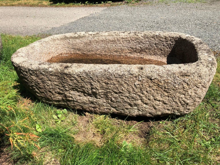 Near-Oval 18th Century Hand-Carved Cornish Granite Trough at 1stDibs ...