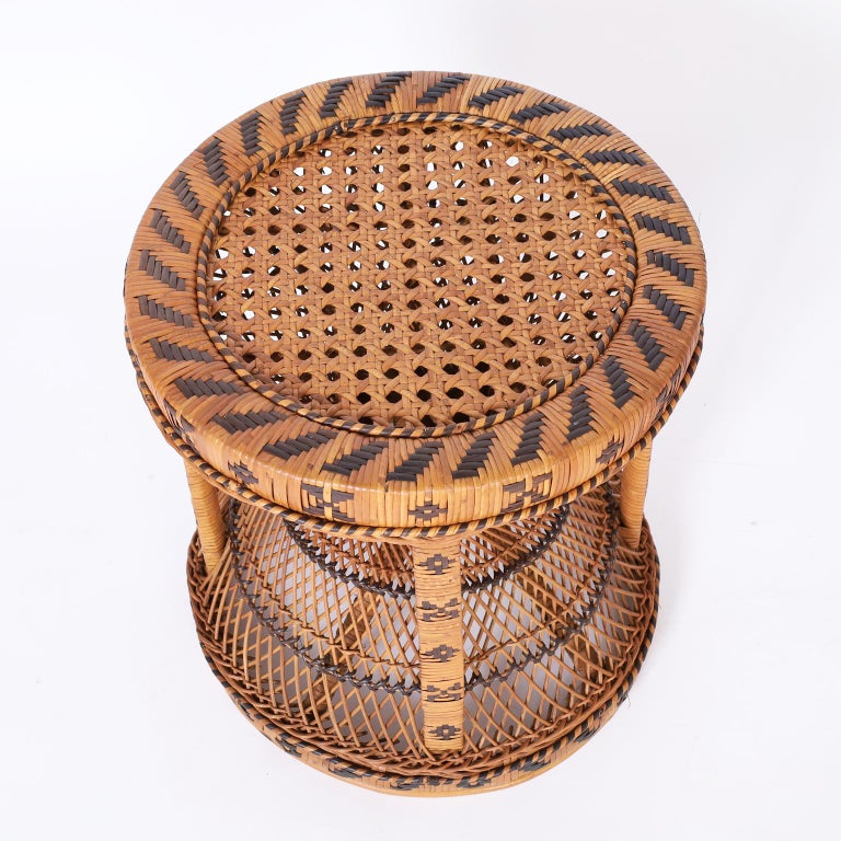 Near Pair of Anglo Indian Stools or Ottomans at 1stDibs