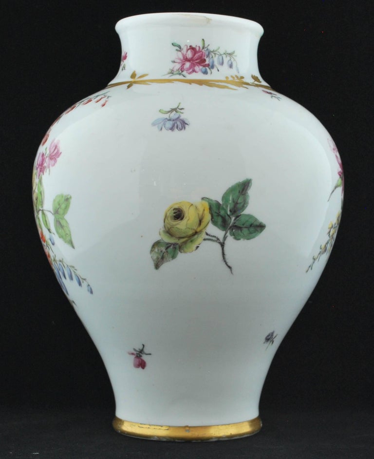 Near Pair of Baluster Shape Vases, Chelsea, circa 1755 For Sale at ...