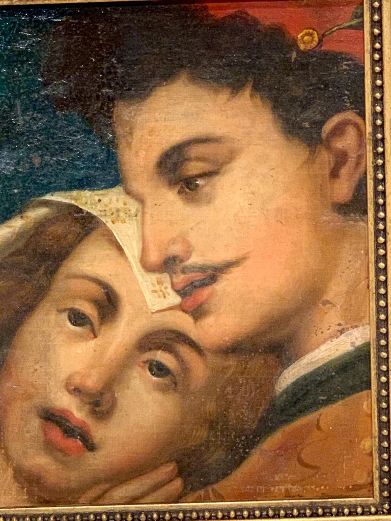 Near Pair of Old Master Romantic Portraits For Sale at 1stDibs