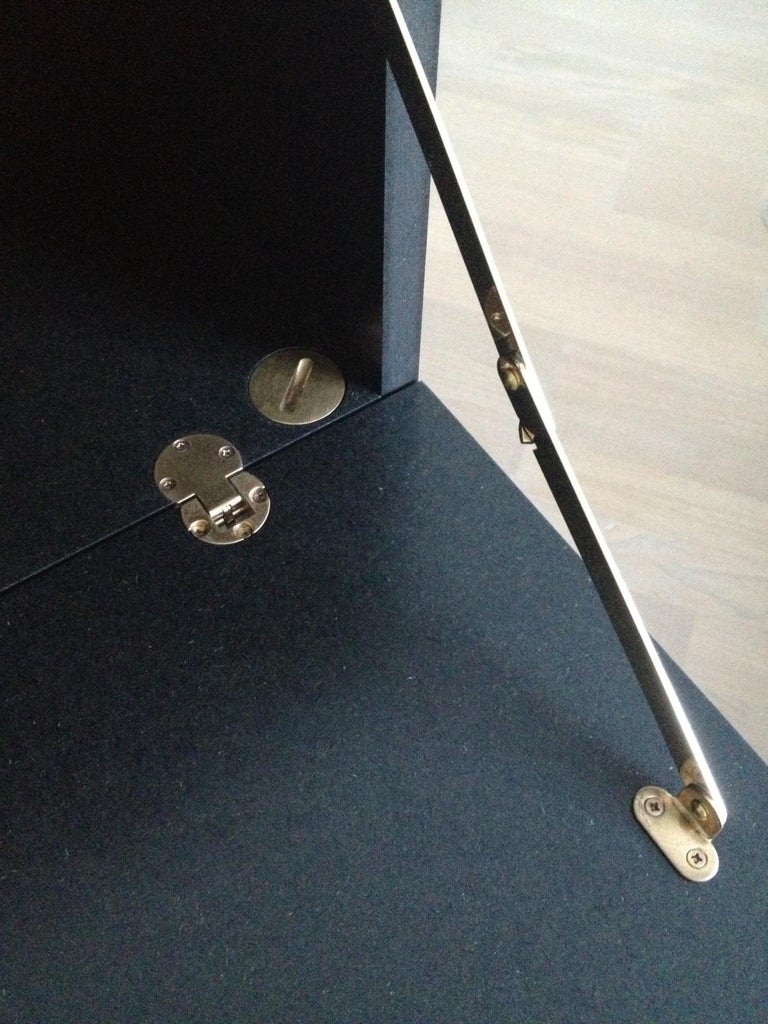 Neb Contemporary Bar Unit with Flip Door Front in Brass by Per ...