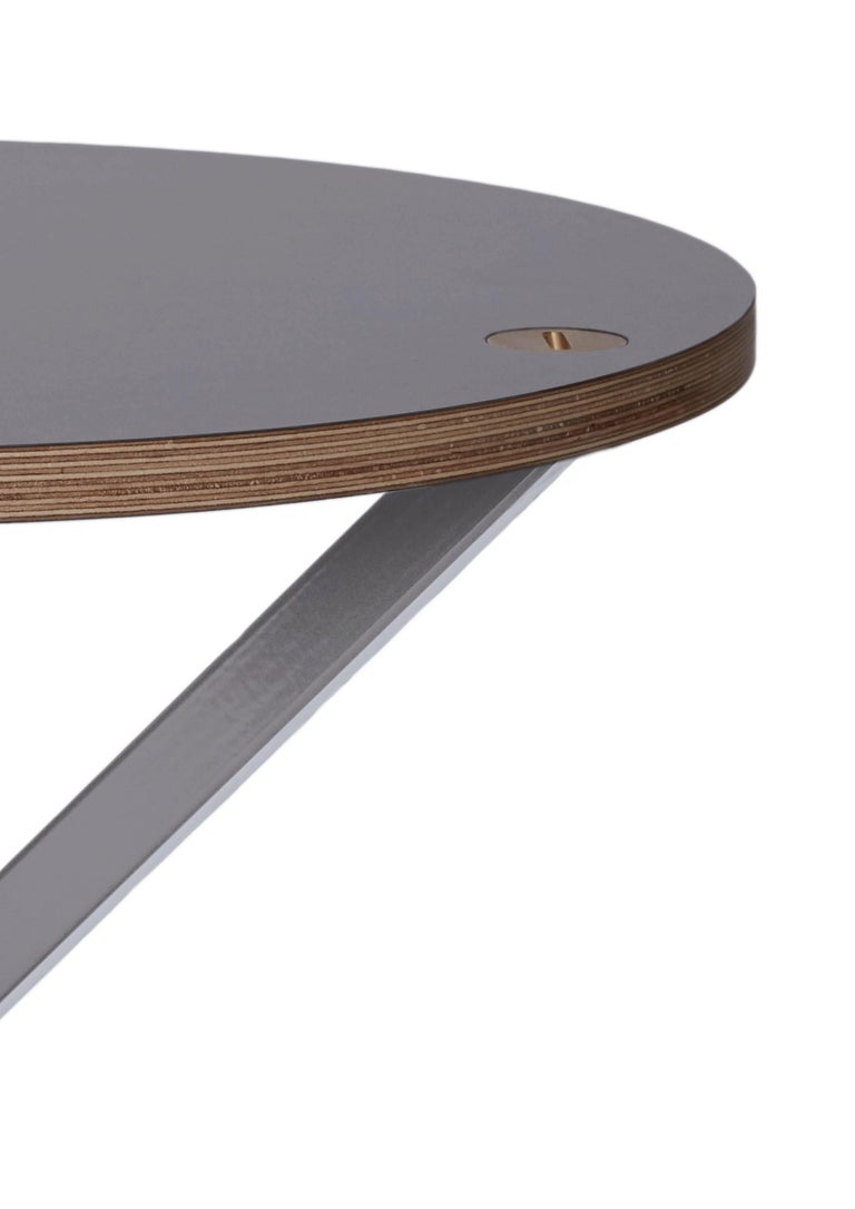 Neb Contemporary Dining Table with Laminate Top and Metal Legs by Per ...