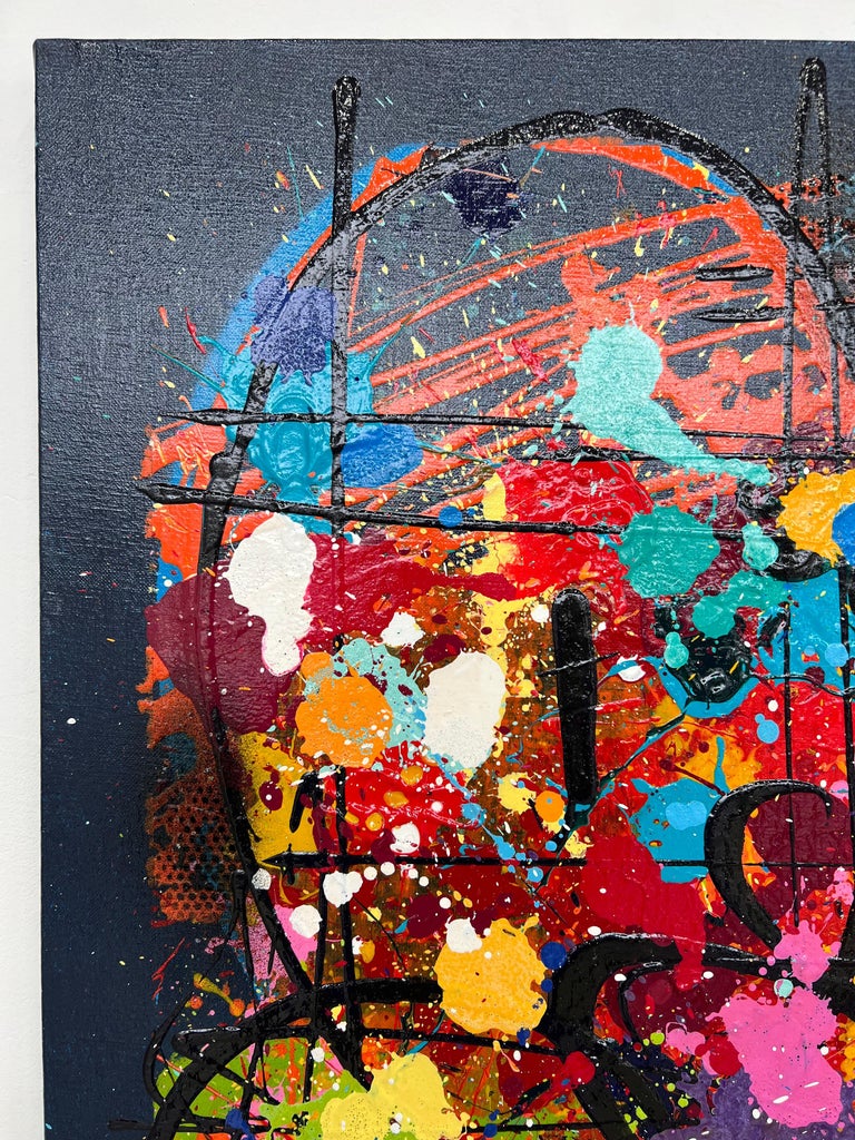 NEBAY - Graffiti painting by French artist NEBAY: Puissance Nocturne ...