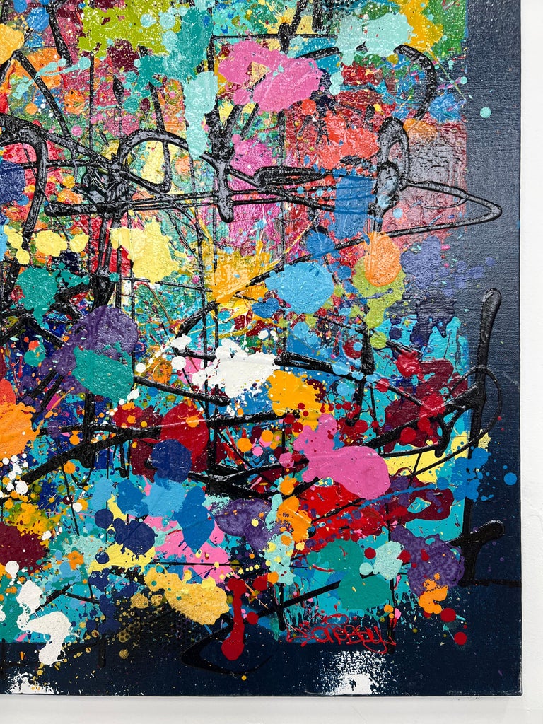 NEBAY - Graffiti painting by French artist NEBAY: Puissance Nocturne ...