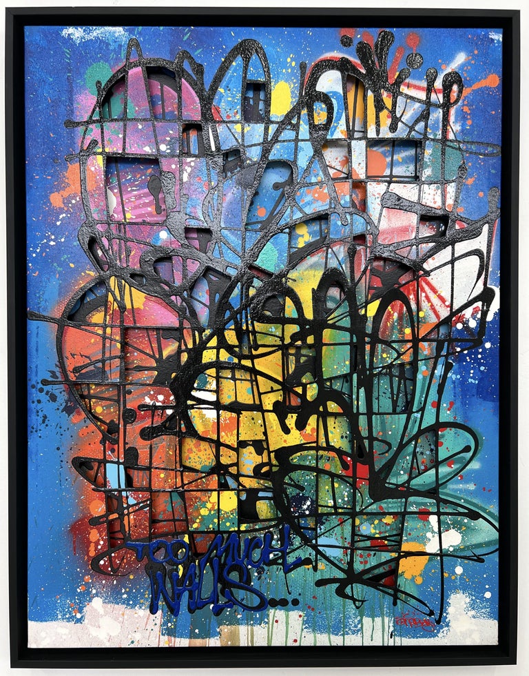 NEBAY - Graffiti painting by French artist Nebay: Too much walls and ...